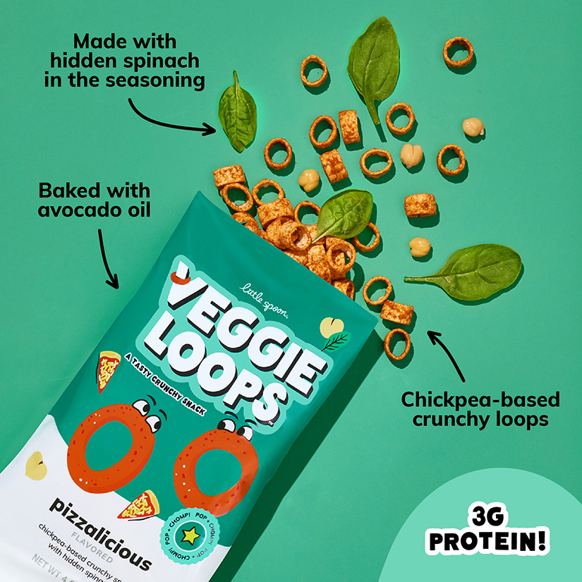 Pizzalicious Veggie Loops | Healthy Kids Snacks - Little Spoon