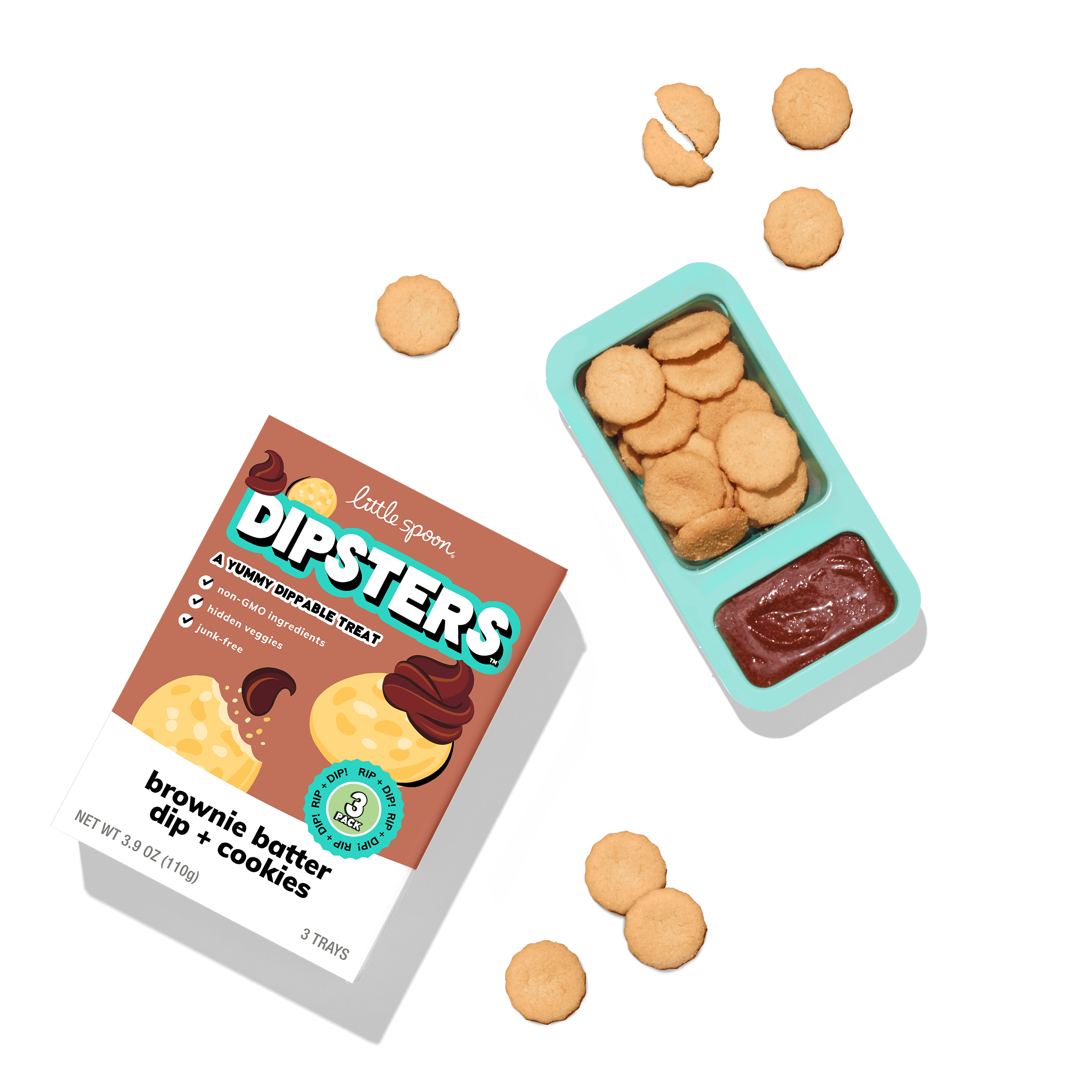 Brownie Batter Dip + Cookies Dipsters | Healthy Cookies - Little Spoon