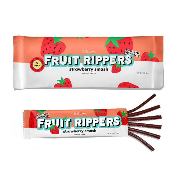 Strawberry Smash Fruit Ripper | Fruit Leather - Little Spoon